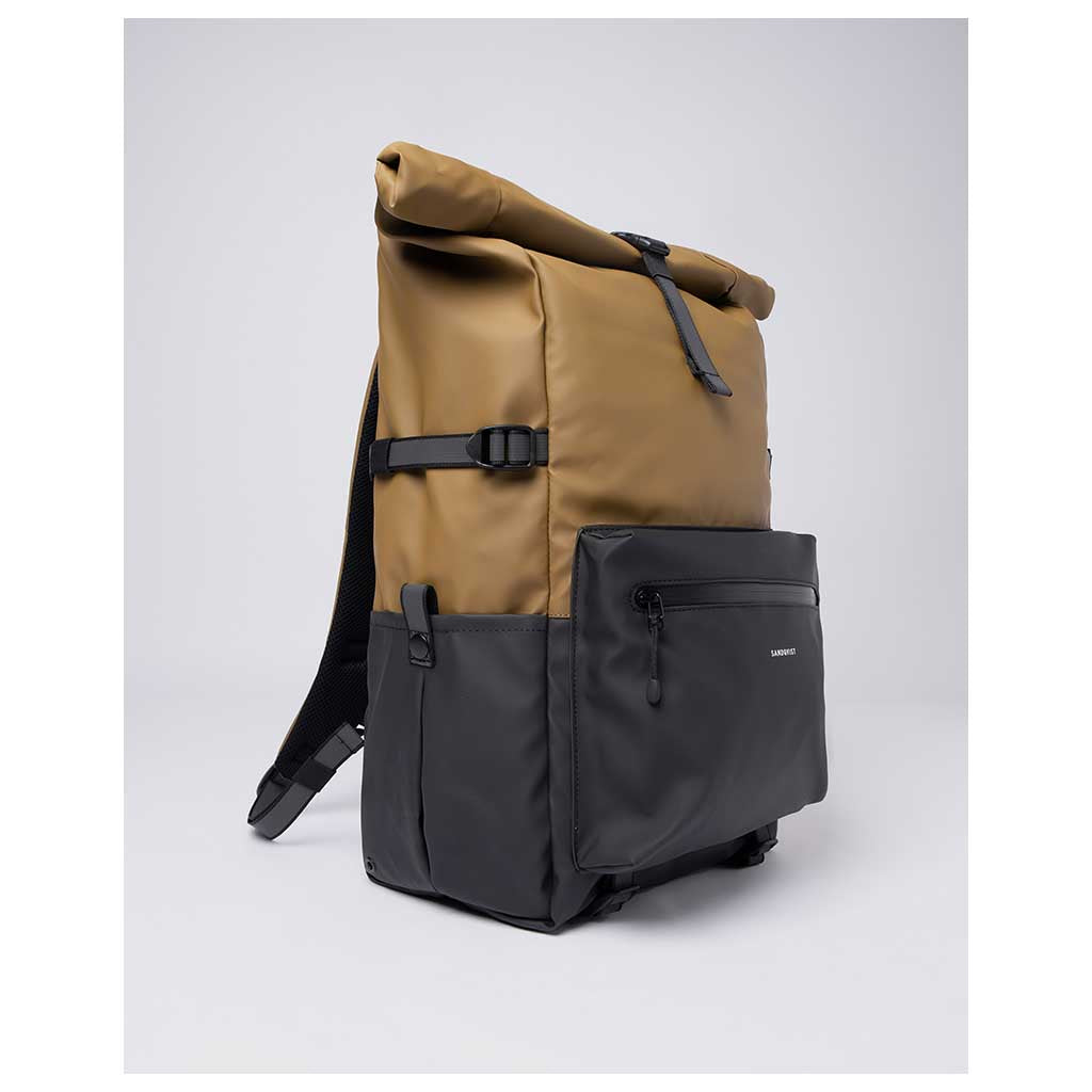 Sandqvist | Ruben 2.0 | Waterproof Cycle Backpack | Multi Marsh Yellow ...