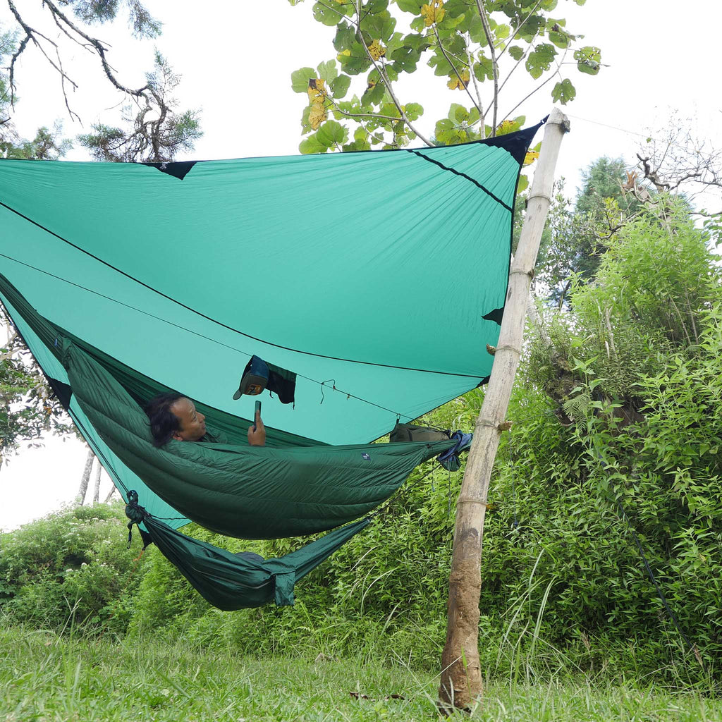 Ticket To The Moon | Mini Hammock Set | Ultralight Hammock | Green ...