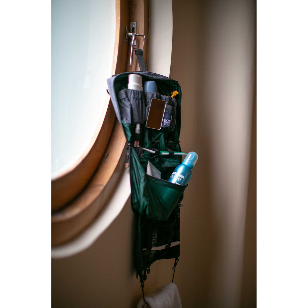 Ticket To The Moon | Wash Bag | Hanging Wash Bag | Deep Blue - WildBounds