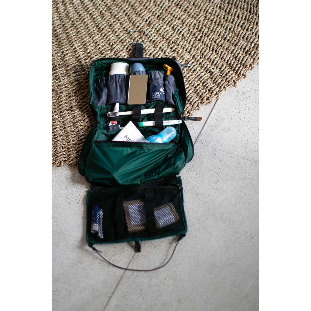 Ticket To The Moon | Wash Bag | Hanging Wash Bag | Deep Blue - WildBounds